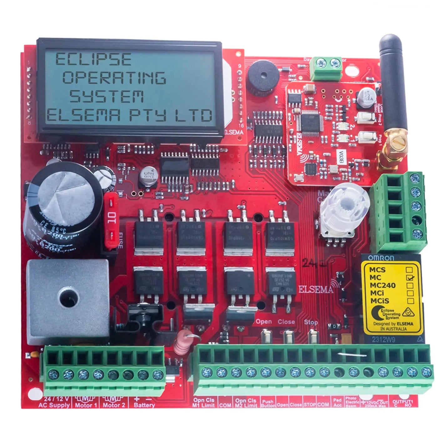 MC Elsema Control Board – 12/24V Gate Automation Card Only – Retro Remotes
